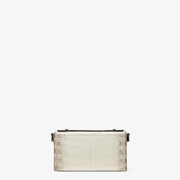 Fendi Soft Trunk Baguette Crocodile Bag