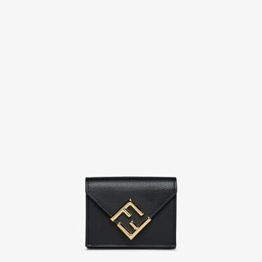Fendi Ff Diamonds Wallet - Black