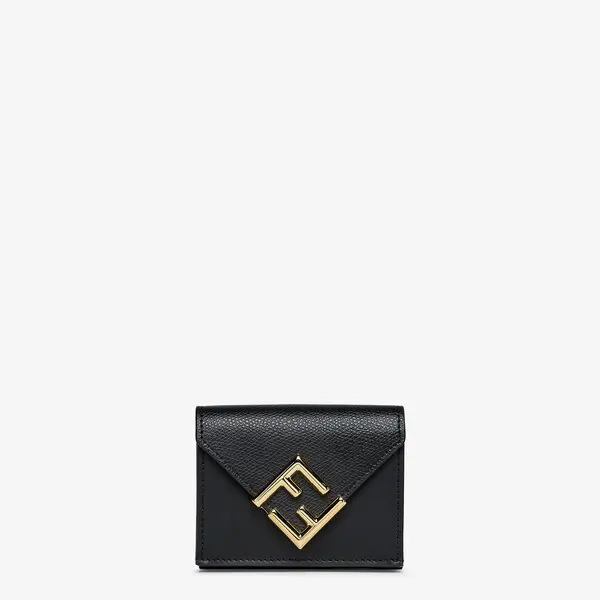 Fendi Ff Diamonds Wallet - Black