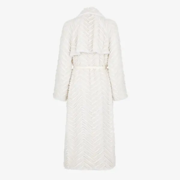 Fendi Long Trench Coat With O'lock Buckle