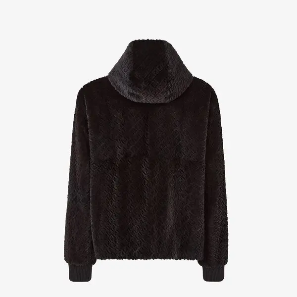 Fendi Micro-ff Laser-cut Mink Blouson Jacket