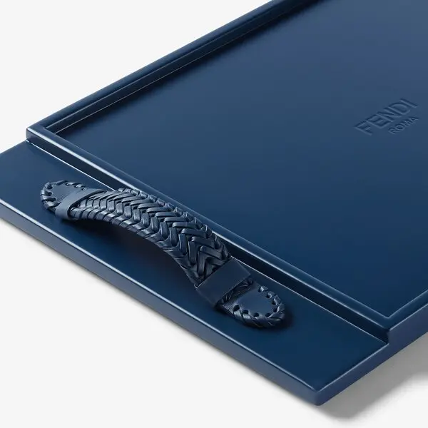 Fendi Roma Tray With Woven Handles