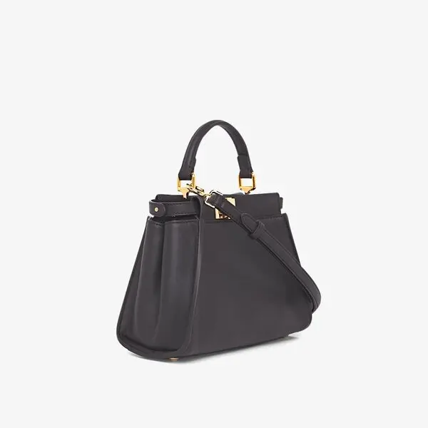 Fendi Peekaboo Mini Leather Bag - Brown