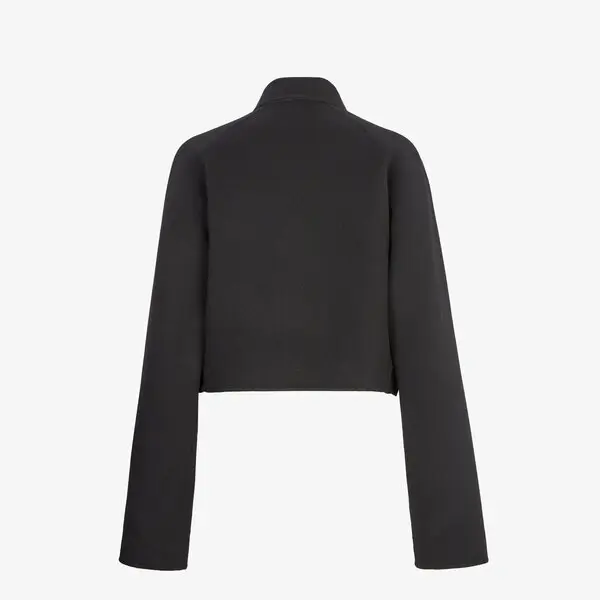 Fendi Cropped Jacket With Sheared Mink Front