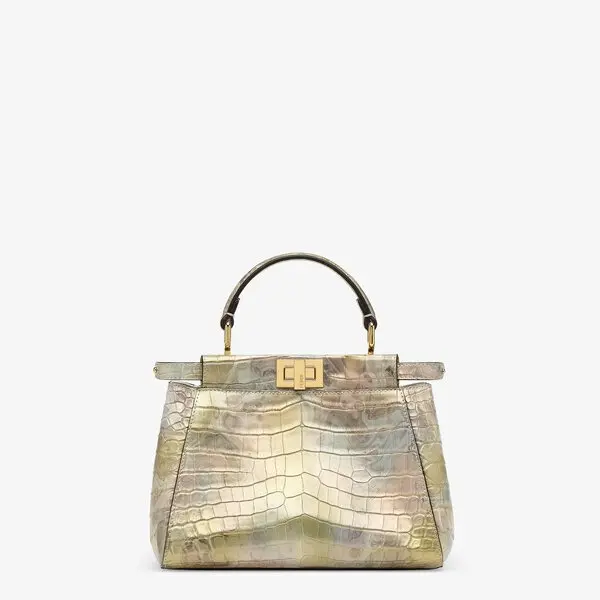 Fendi Peekaboo Mini Crocodile Bag - Multicolour