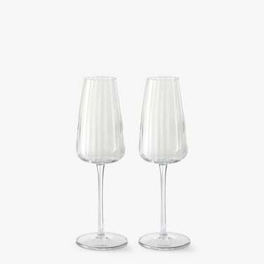 Fendi Set Of Roma Flute Glasses - Transparent