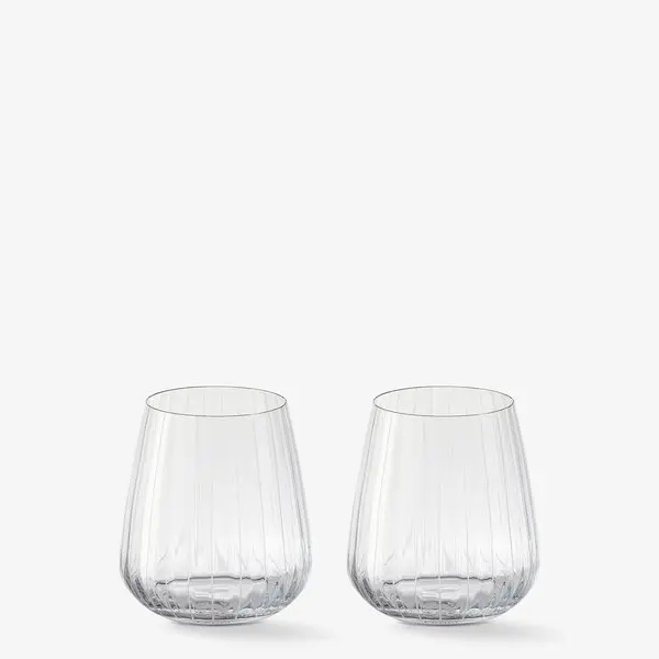 Fendi Roma Set Of Water Glasses - Transparent