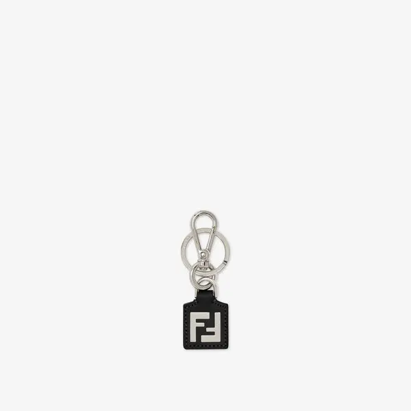 Fendi Ff Squared Key Ring - Black