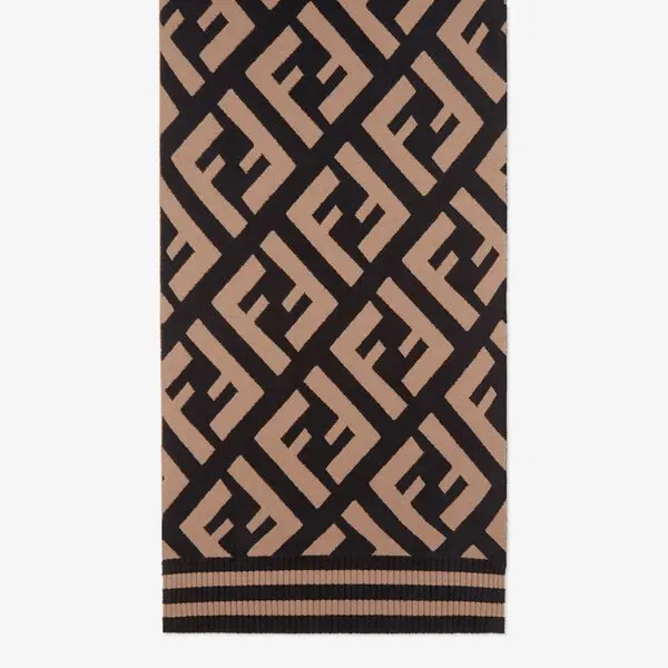 Fendi Ff Scarf - Brown