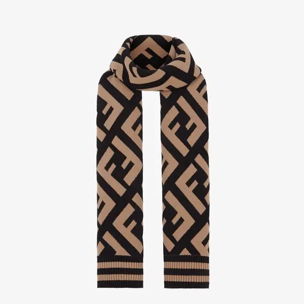 Fendi Ff Scarf - Brown