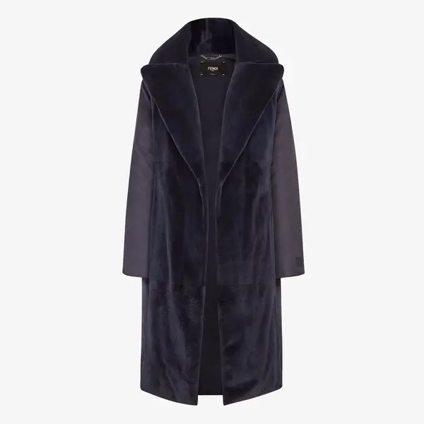Fendi Padded Cocoon Coat - Blue