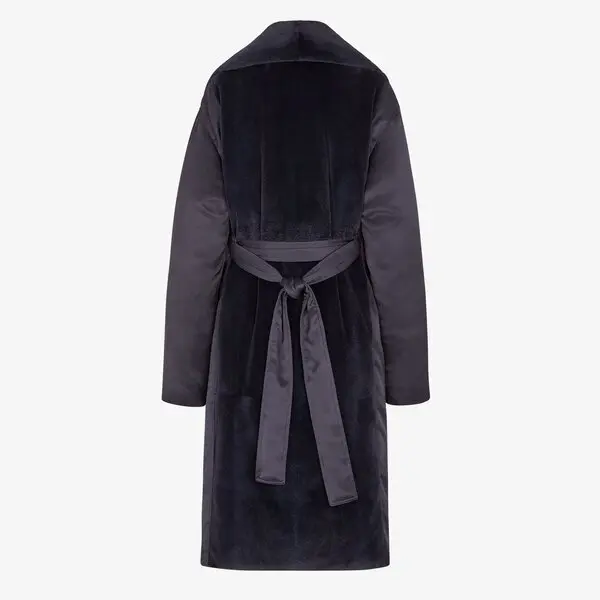 Fendi Padded Cocoon Coat With Shawl Collar And Belt