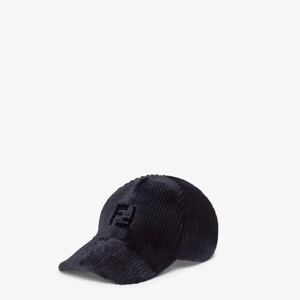 Fendi Mink Baseball Cap - Blue