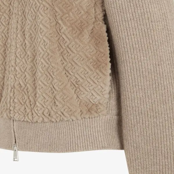 Fendi Cropped Long-sleeved Jacket With Hood