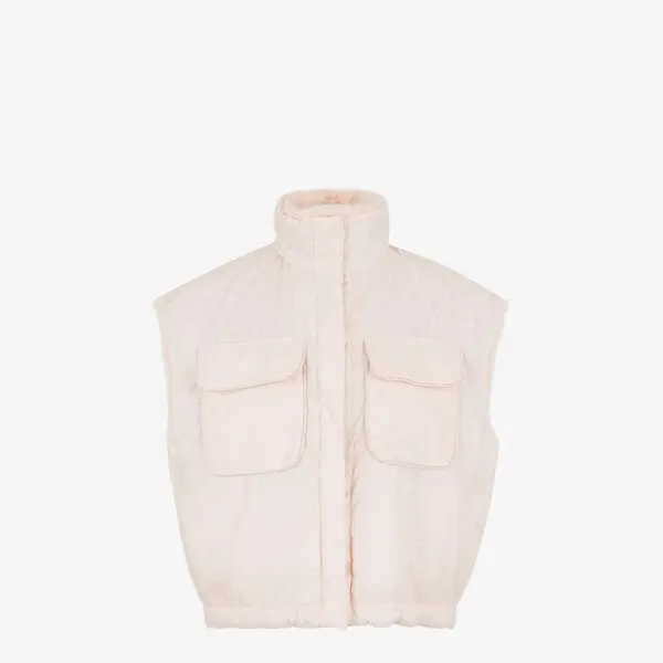 Fendi Reversible Mink Gilet With High Collar