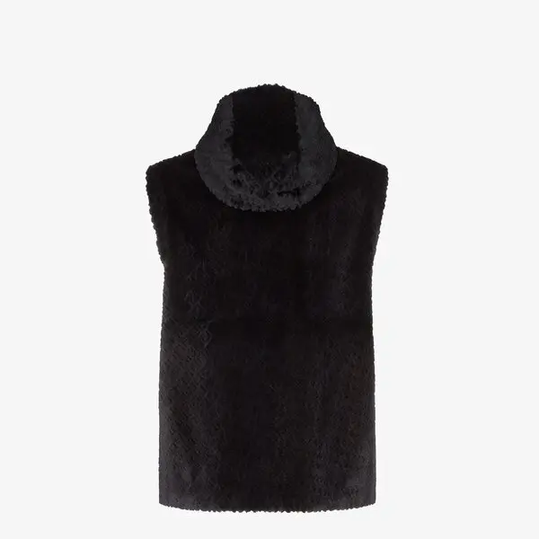 Fendi Micro-ff Laser-cut Mink Gilet