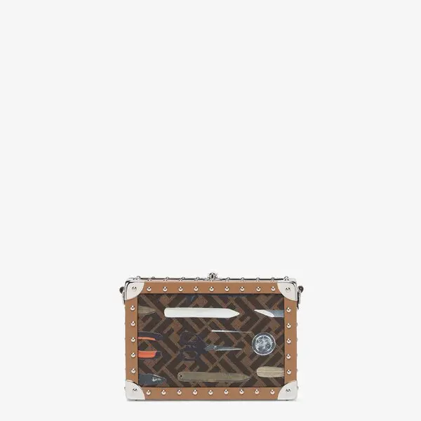 Fendi Ff Phone Trunk With Tool Motif - Multicolour