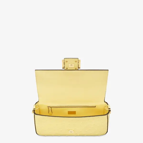Fendi Baguette Bag In Ostrich Leather