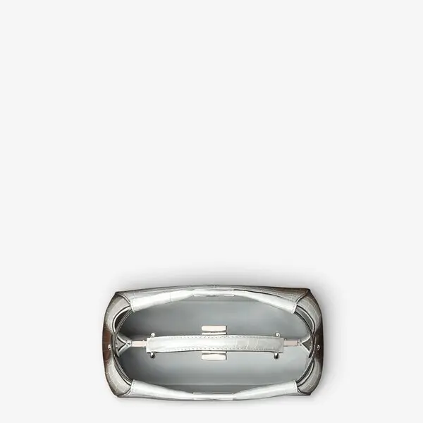 Fendi Peekaboo Mini Crocodile Bag - Grey