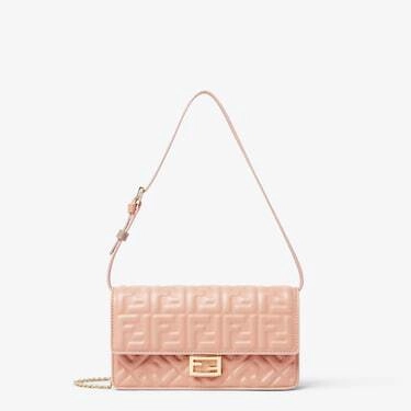 Fendi Wallet On Chain Baguette - Pink