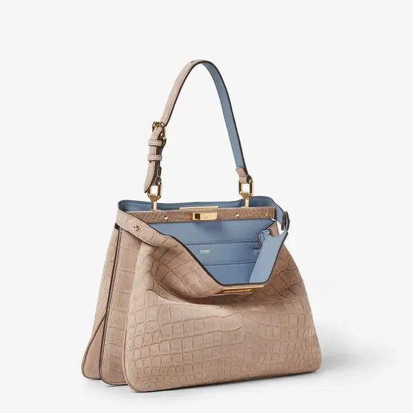Fendi Peekaboo Soft Medium - Beige