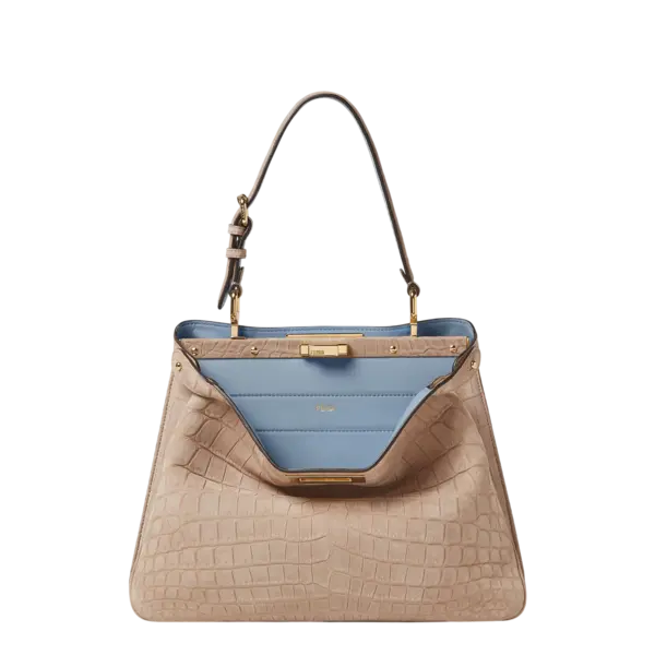 Fendi Peekaboo Soft Medium Bag - Beige