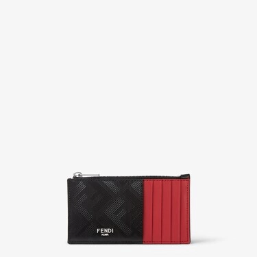 Fendi Shadow Card Holder - Black