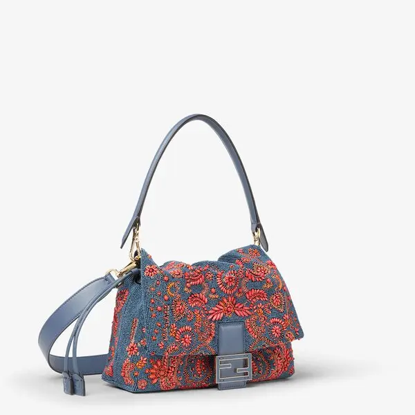 Fendi Mamma Baguette Medium Bag With Micro Bead Embroidery
