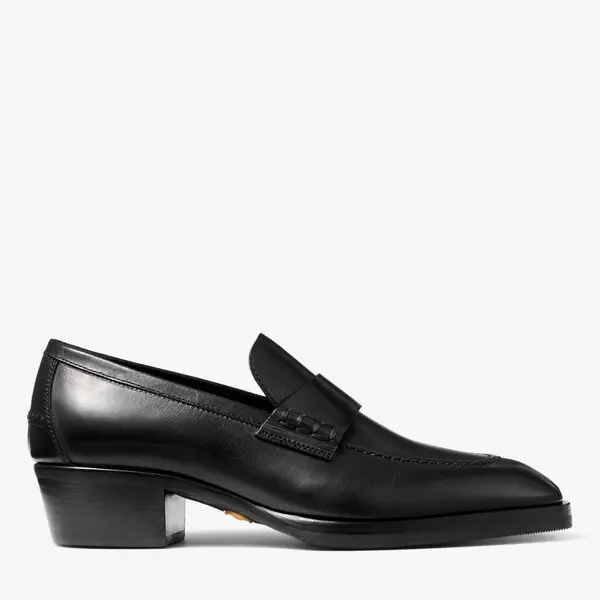 JIMMY CHOO Wilder Loafer M Eel-embossed Leather Loafers
