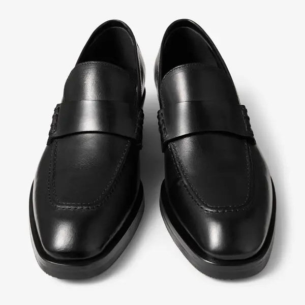 JIMMY CHOO Wilder Loafer M Eel-embossed Leather Loafers