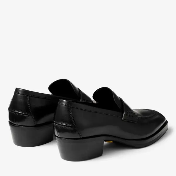 JIMMY CHOO Wilder Loafer M Eel-embossed Leather Loafers