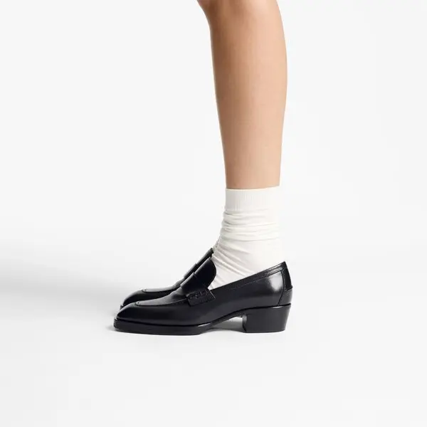 JIMMY CHOO Wilder Loafer M Eel-embossed Leather Loafers