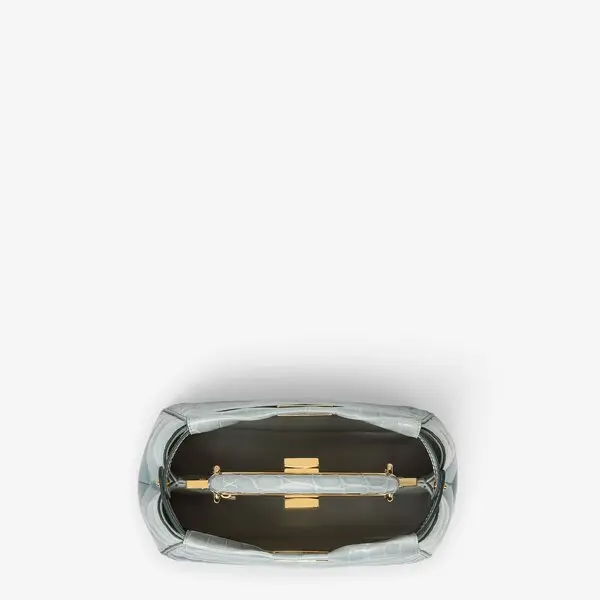 Fendi Peekaboo Mini Bag In Agate Crocodile