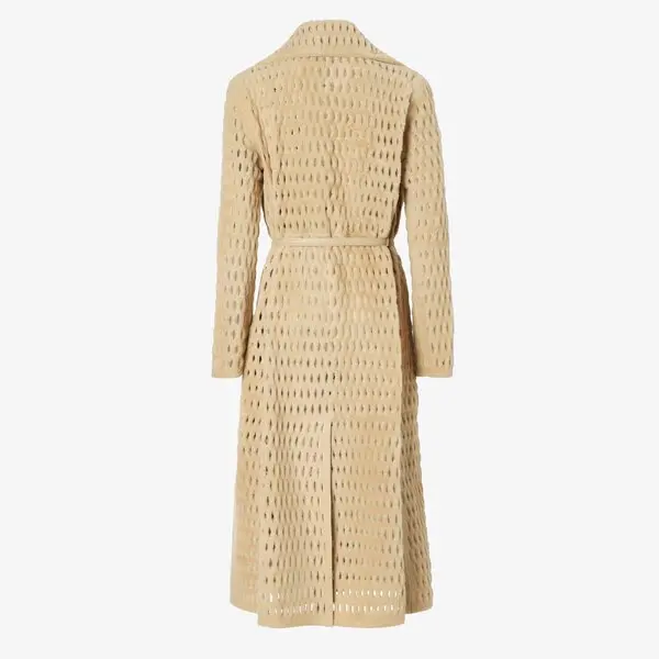 Fendi Shearling Wrap Coat
