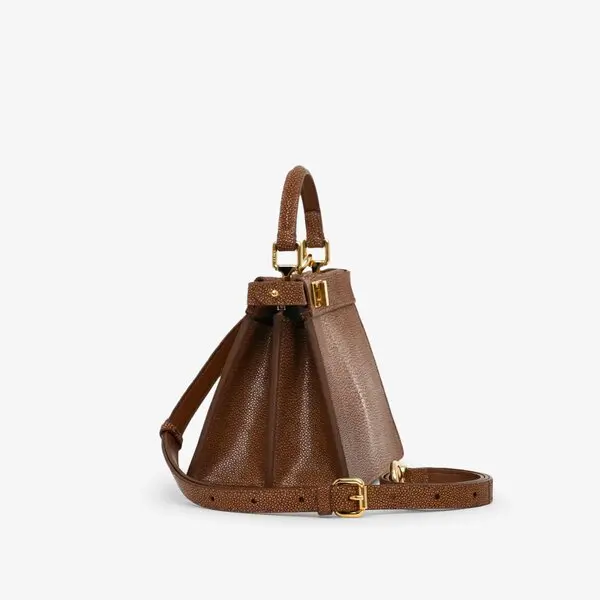 Fendi Peekaboo Iseeu Petite Top Handle Bag - Brown