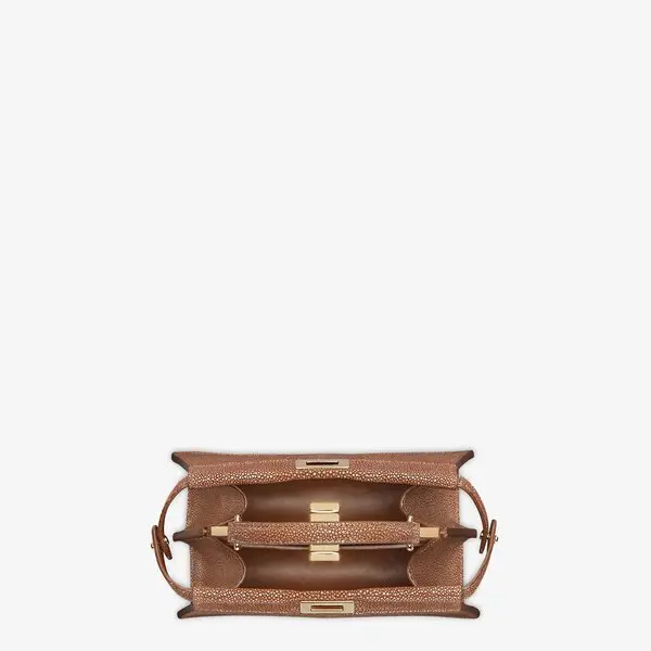 Fendi Peekaboo Iseeu Petite Top Handle Bag - Brown
