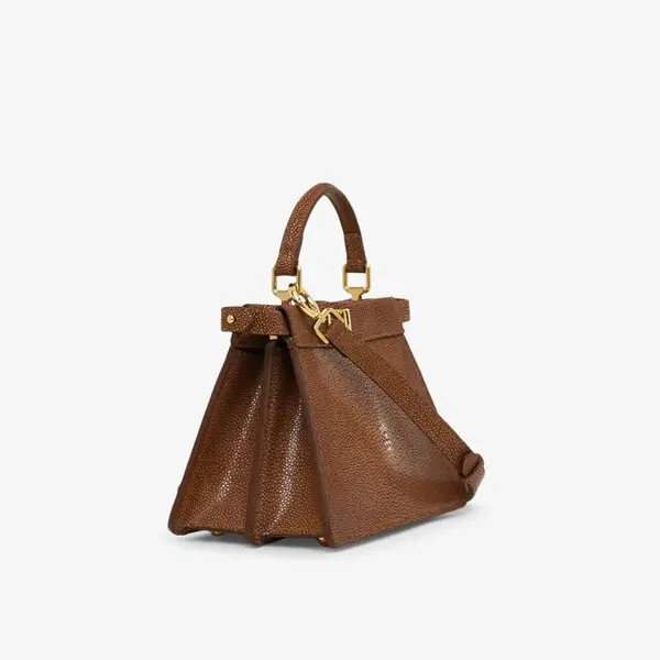 Fendi Peekaboo Iseeu Petite Top Handle Bag - Brown