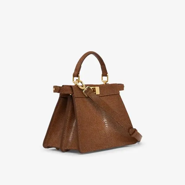 Fendi Peekaboo Iseeu Petite Top Handle Bag - Brown