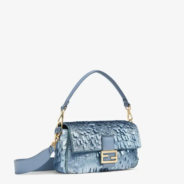 Fendi Baguette Sequined Medium Bag