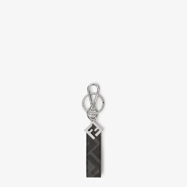 Fendi Ff Squared Key Ring - Black
