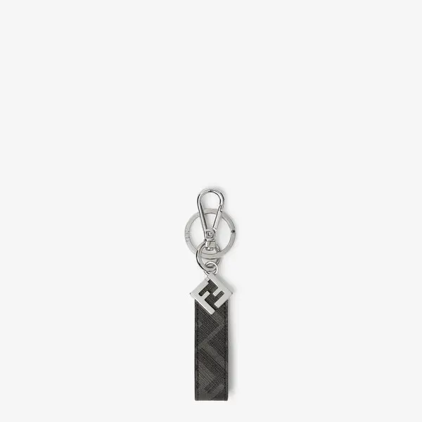 Fendi Ff Squared Key Ring - Black