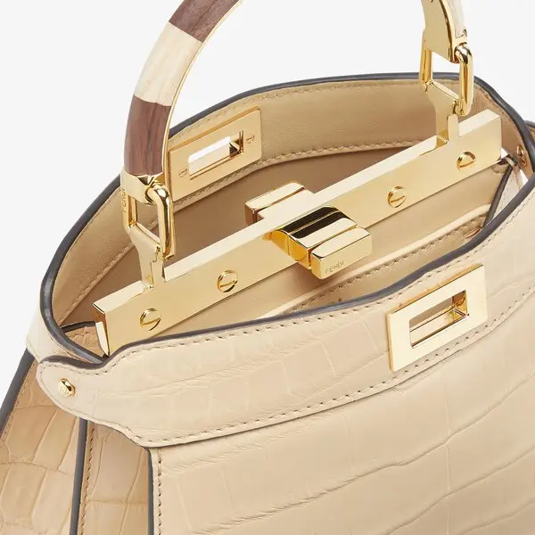 Fendi Peekaboo Iseeu Petite Crocodile Bag