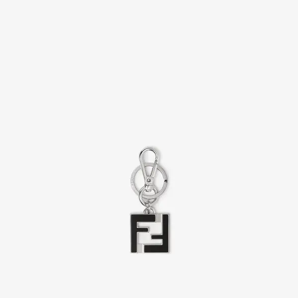 Fendi Ff Squared Key Ring - Black