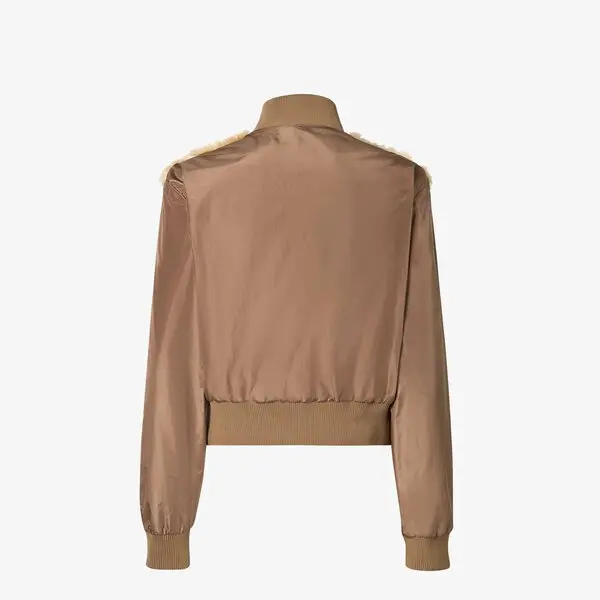 Fendi Bomber Jacket With Mink Insert