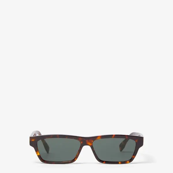 Fendi Squared Ff Sunglasses - Brown