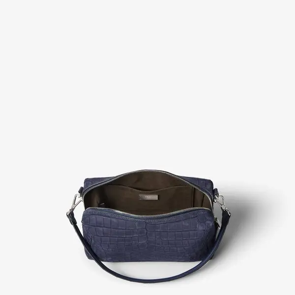 Fendi Lui Medium Crocodile Bag - Blue