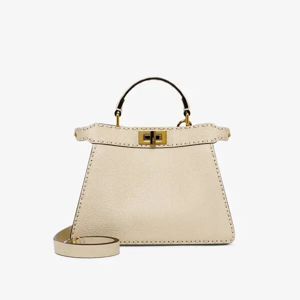 Fendi Peekaboo Iseeu Small Selleria Bag - Beige