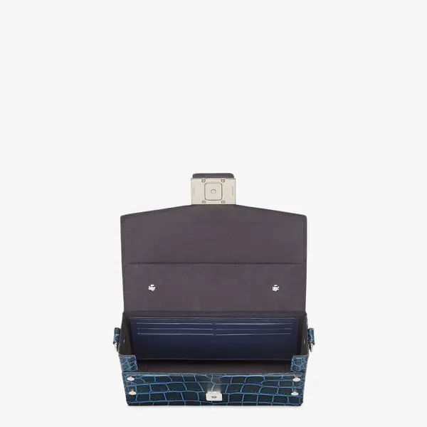 Fendi Baguette Soft Trunk In Alligator Leather