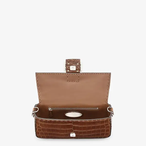 Fendi Baguette Medium Crocodile Leather Bag
