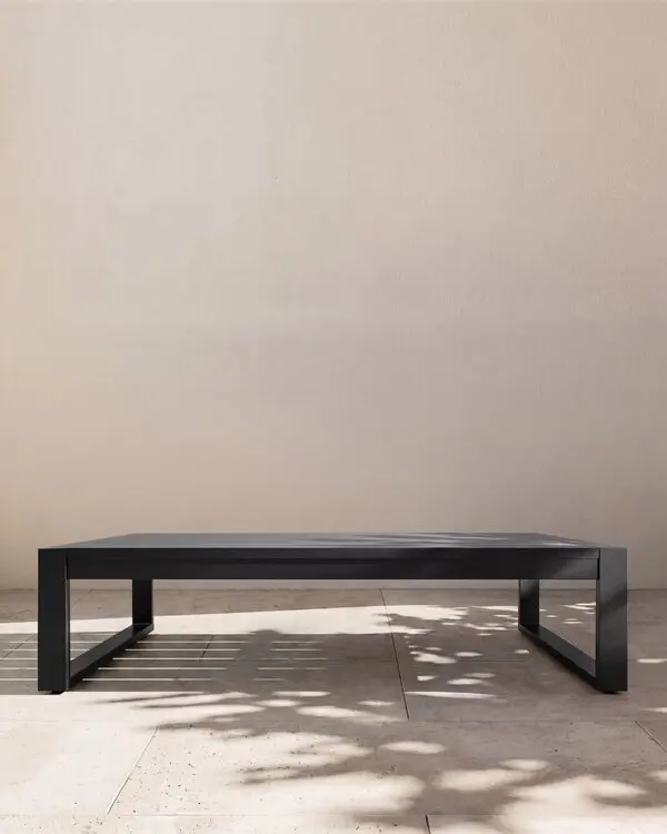 Quince Linear Aluminum Outdoor Coffee Table